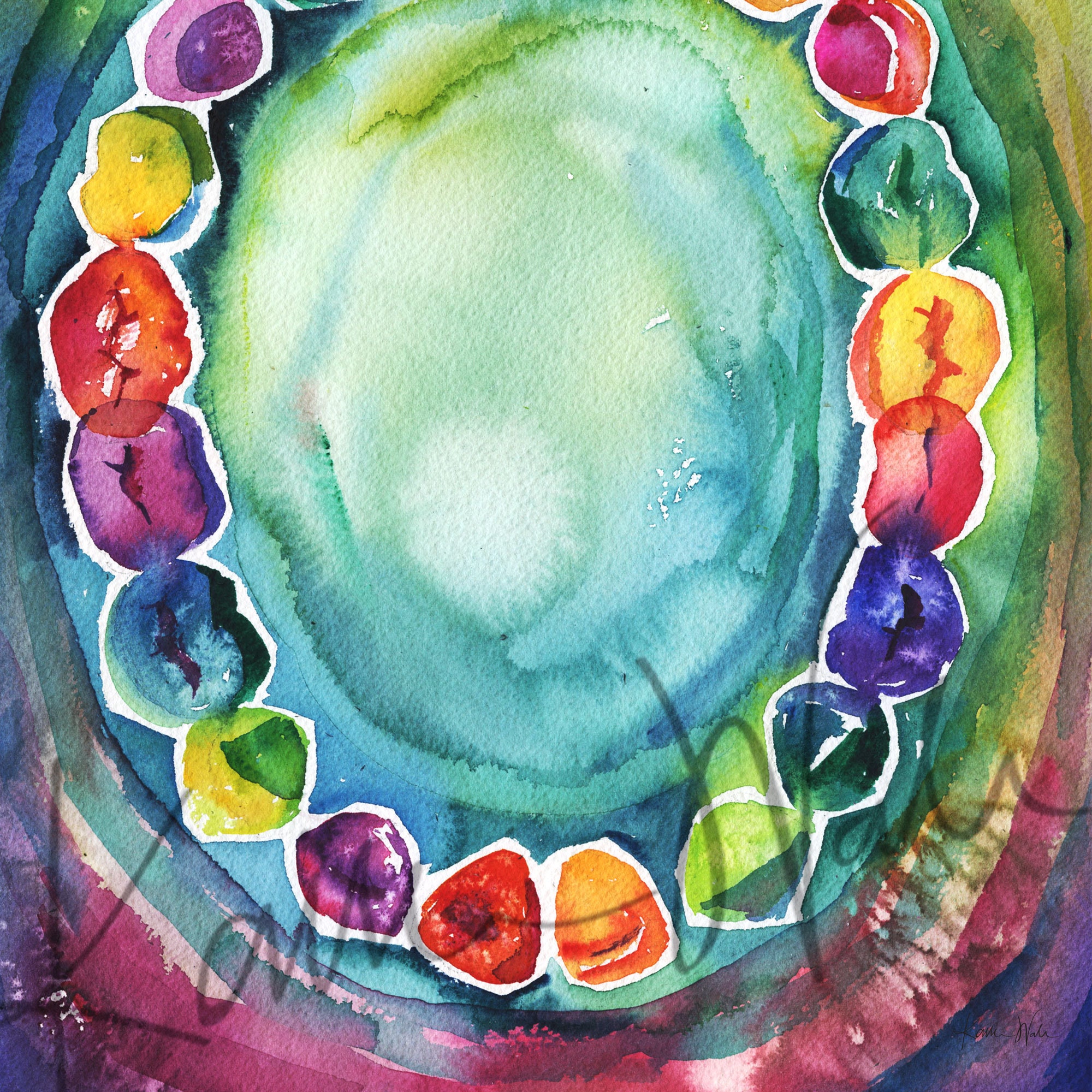 Bright Baby Teeth Watercolor Print Pedodontist Art Dental | Etsy