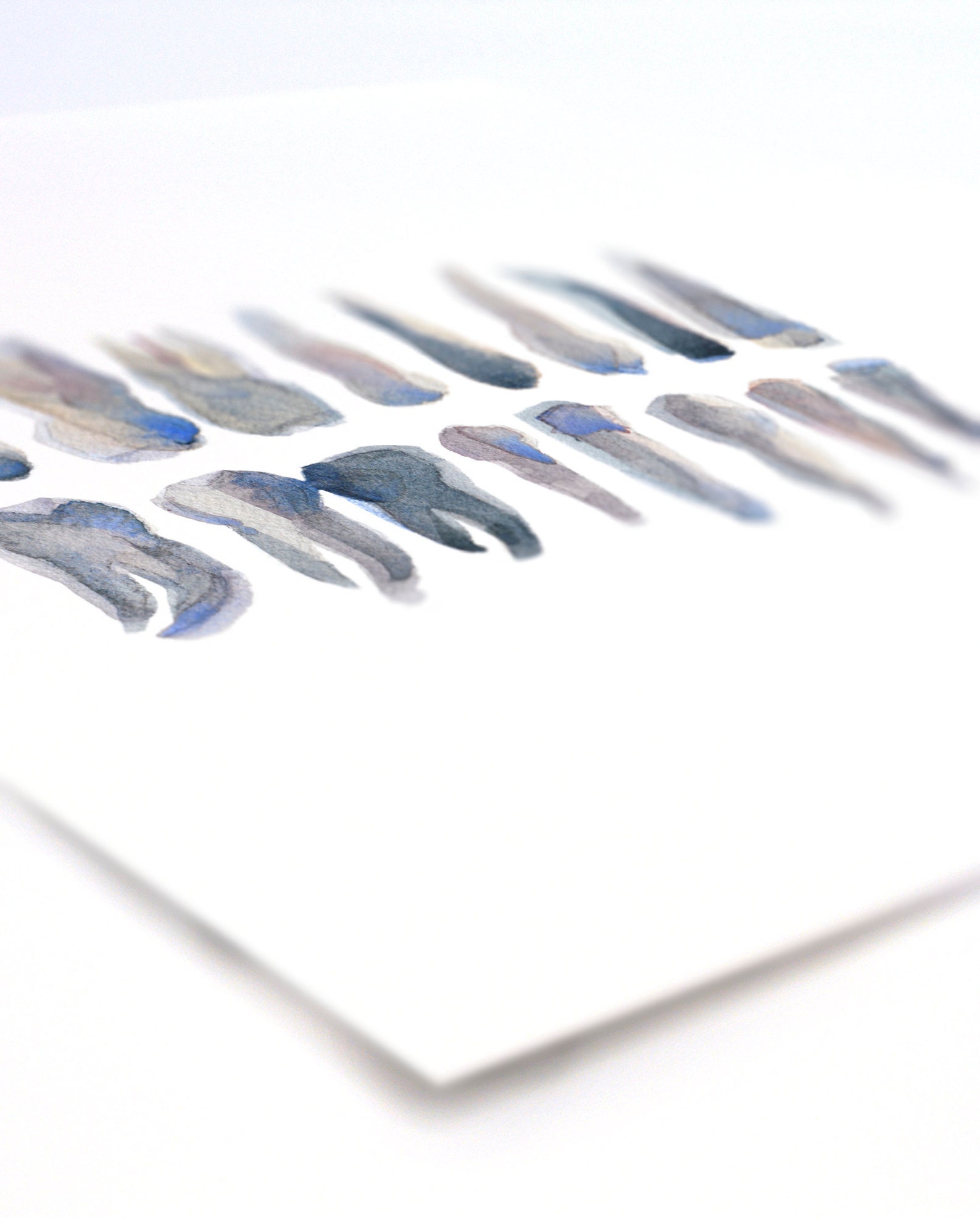 Set of 3 Blue Gray Teeth Print Dental Art Set Teeth - Etsy