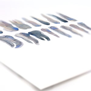 Set of 3 Blue Gray Teeth Print - Dental Art Set - Teeth Watercolor Set ...