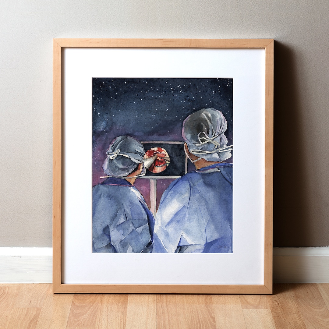 Surgery in the Night Sky - Surgical Art - Gift for Surgeon - Space ...