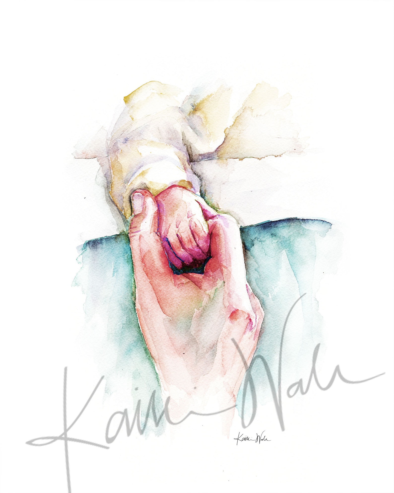 Mom & Baby Holding Hands Print NICU Art Neonatology Art - Etsy