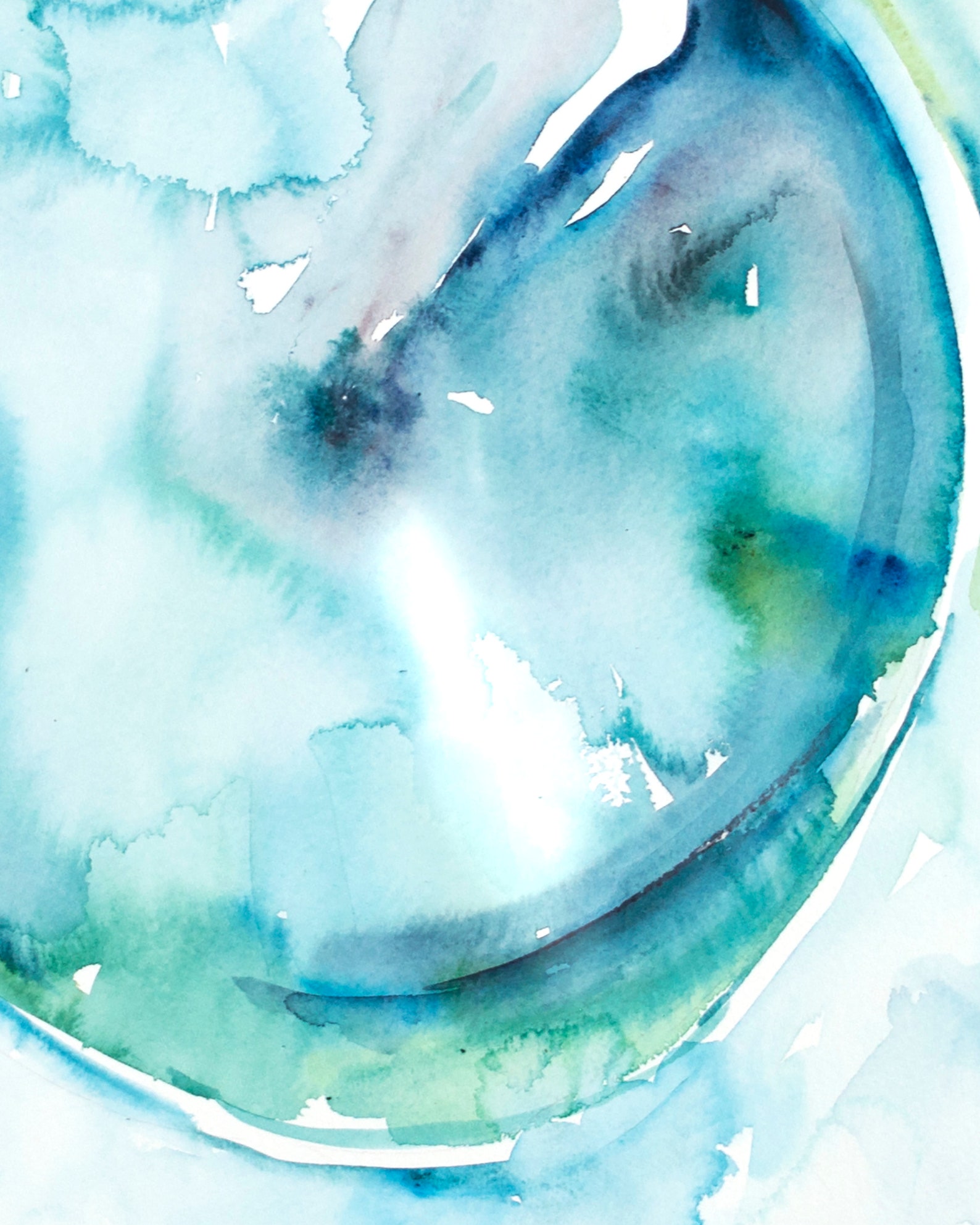 Eardrum Watercolor Print - Speech Path and Audiology and ENT Art - Ear ...