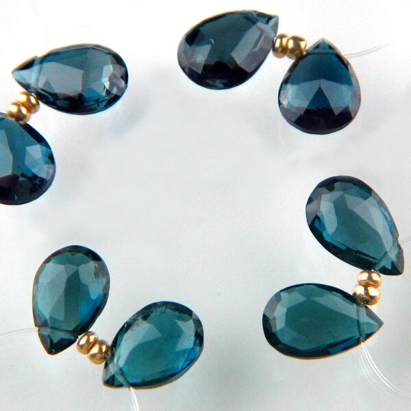 Blue Topaz Briolette - Etsy