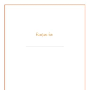 Recipe Binder Cover Sheet Printable Bundle | Instant PDF Digital ...