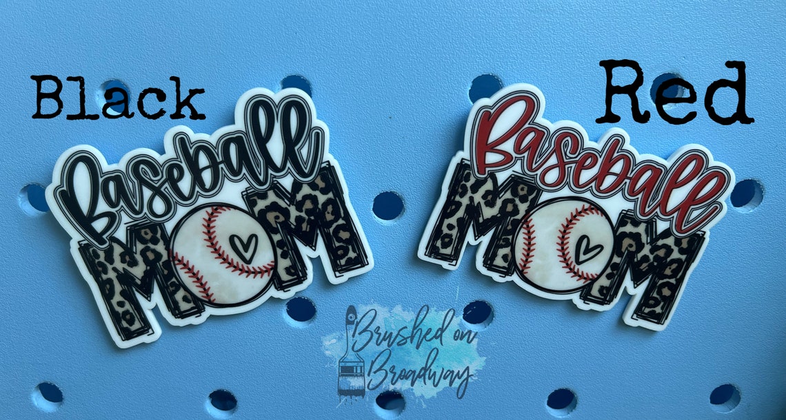 Baseball BOGG Bag Charm Baseball Mom Flush Mount Button | Etsy