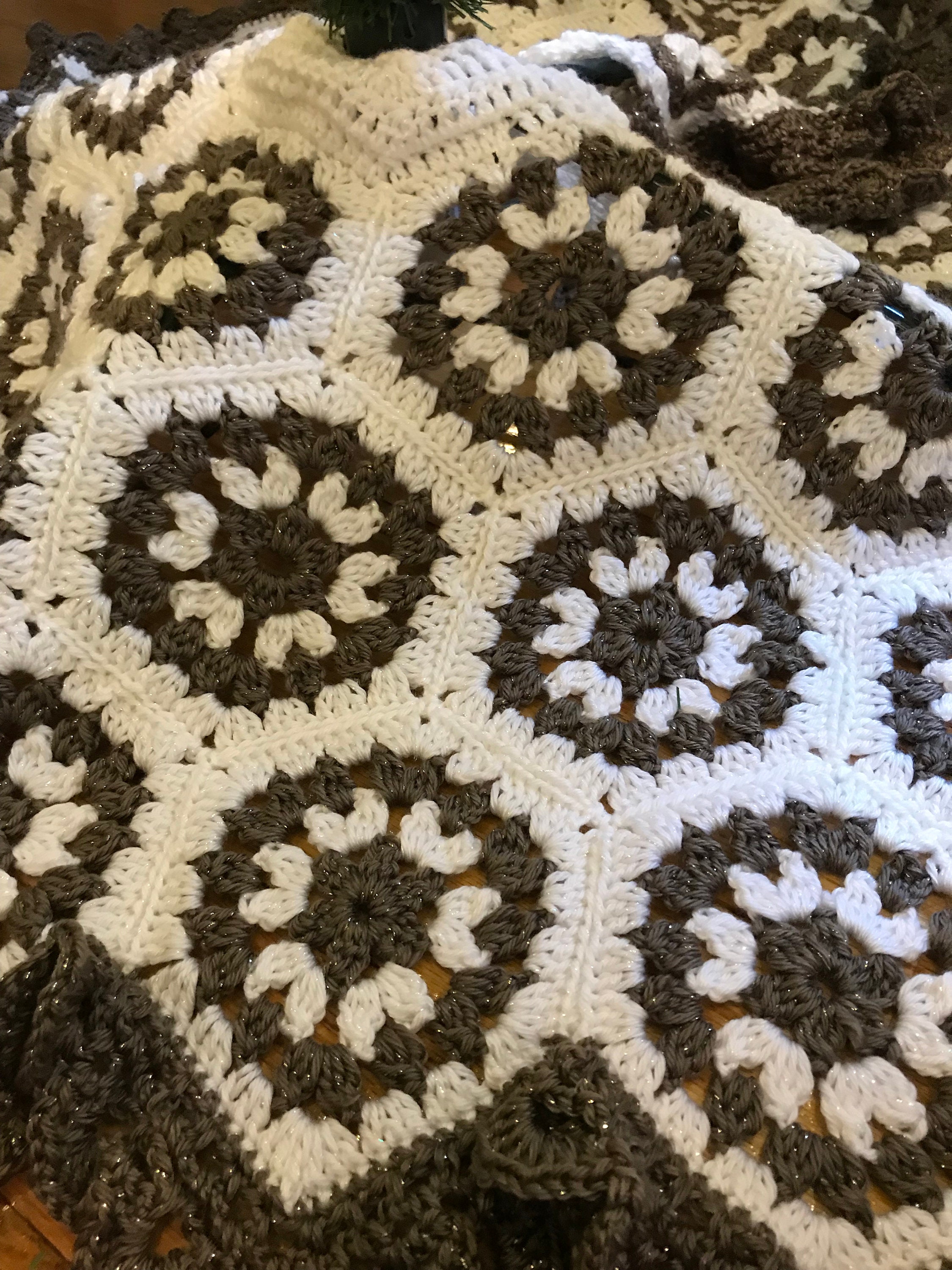 Handmade Crochet Christmas Tree Skirt - Etsy