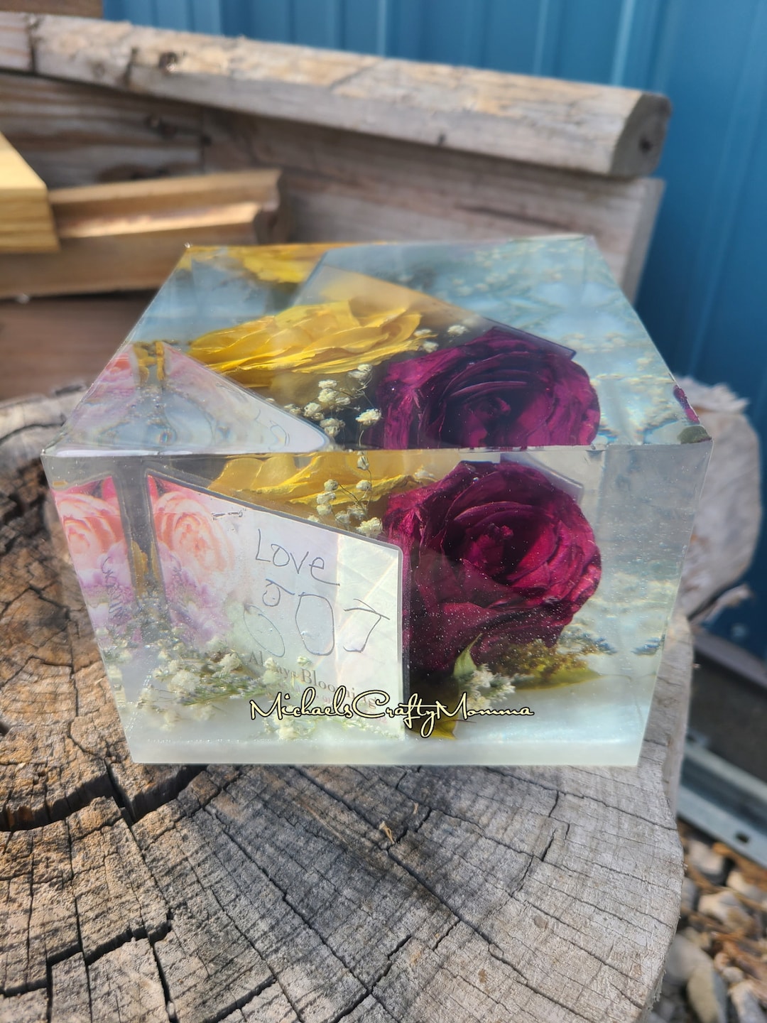 Resin Funeral Flower or Event Memorials DEPOSIT Made to Order - Etsy