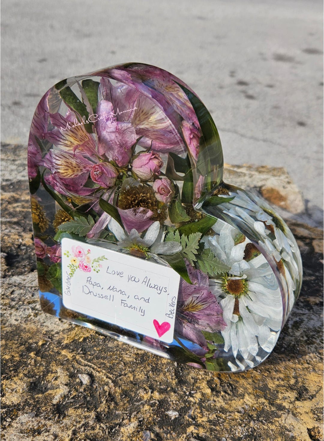 Resin Funeral Flower or Life Event Memorials **DEPOSIT** Made to Order ...