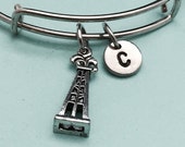 Oil Rig Bangle Oil Rig Charm Bracelet Expandable Bangle - Etsy