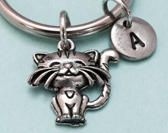 Cat keychain | Etsy
