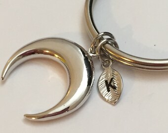 Moon keychain | Etsy