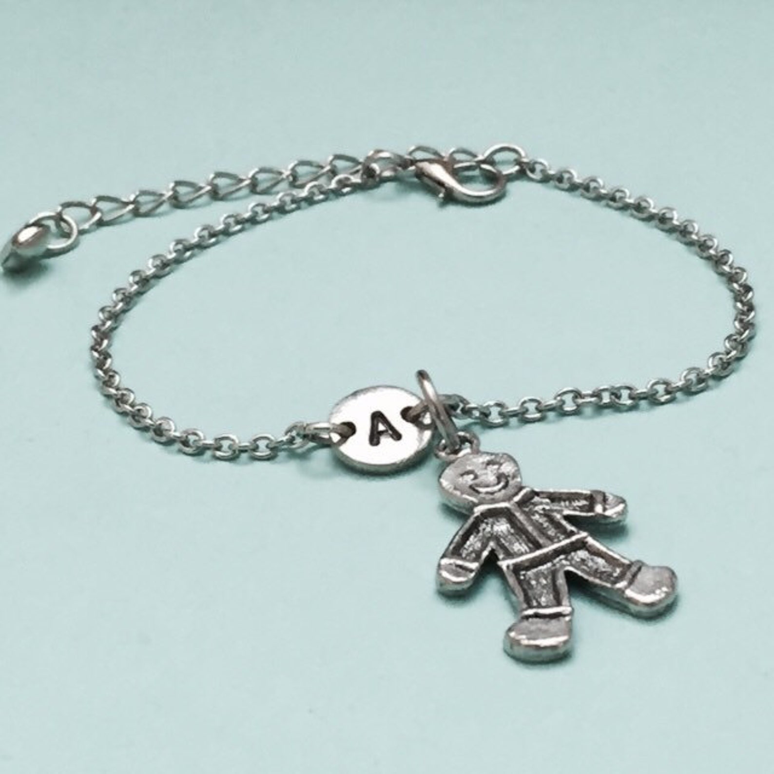 Gingerbread Man Charm Bracelet Gingerbread Man Charm | Etsy