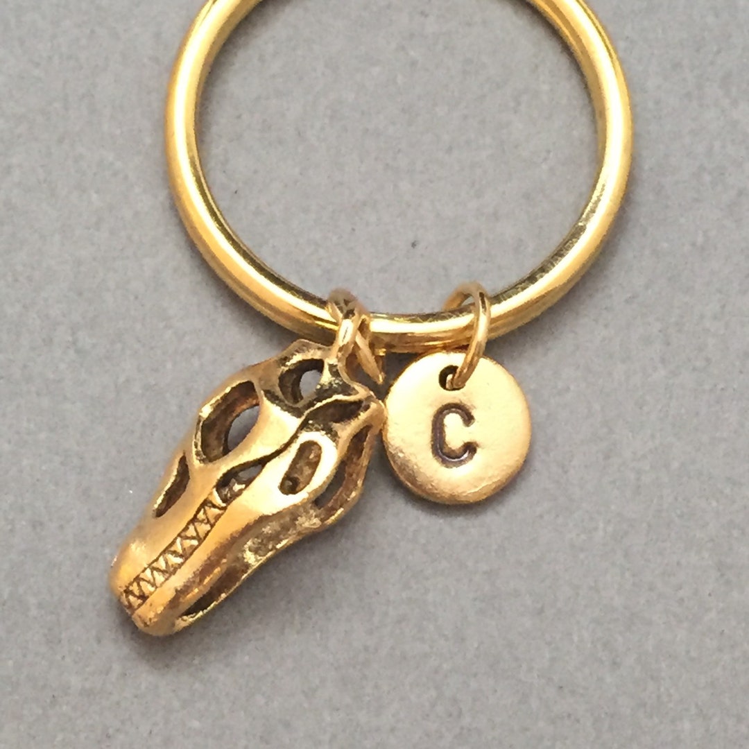 Dinosaur Skull Keychain, Dinosaur Skull Charm, Skull Keychain ...