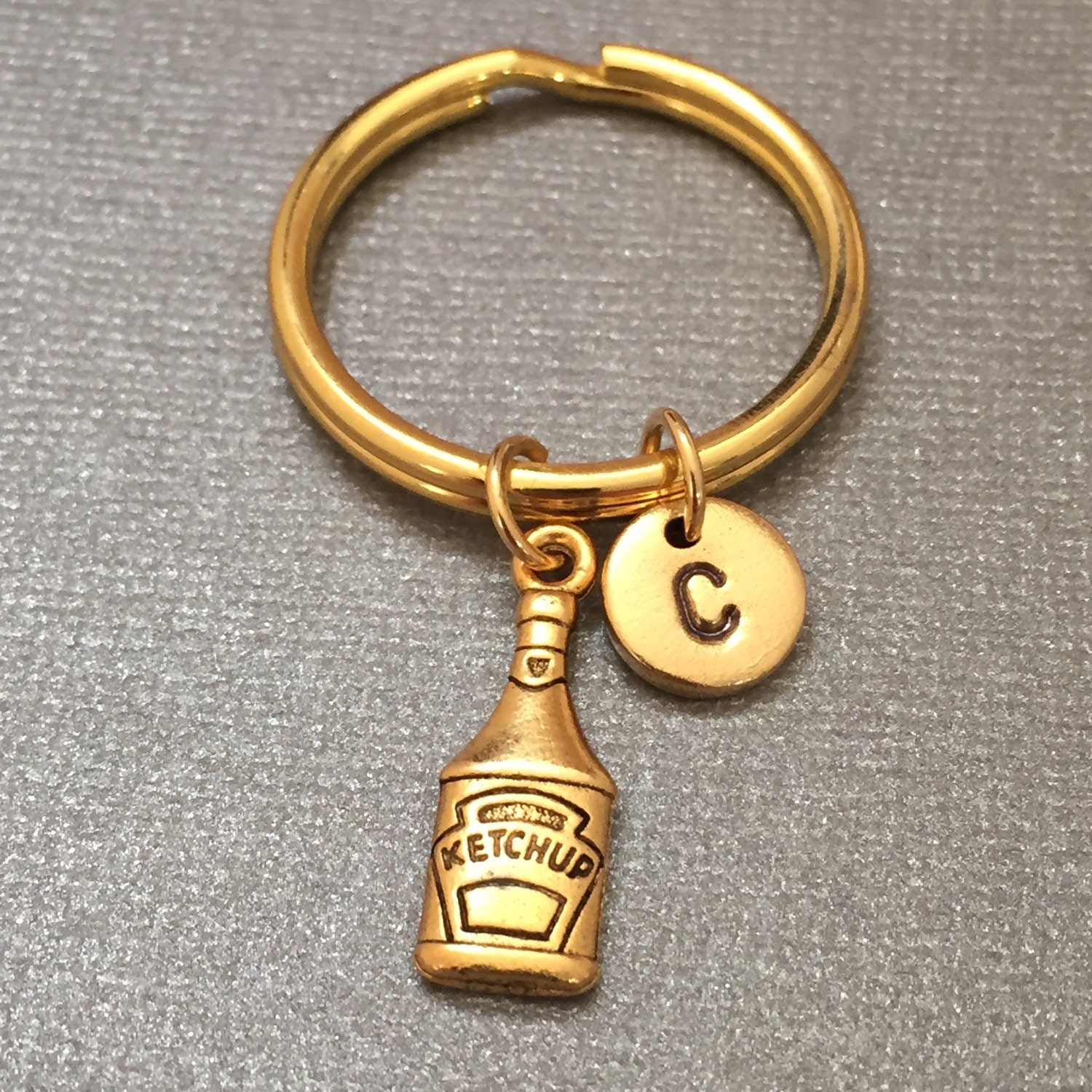 Ketchup Keychain Ketchup Charm Condiment Keychain - Etsy