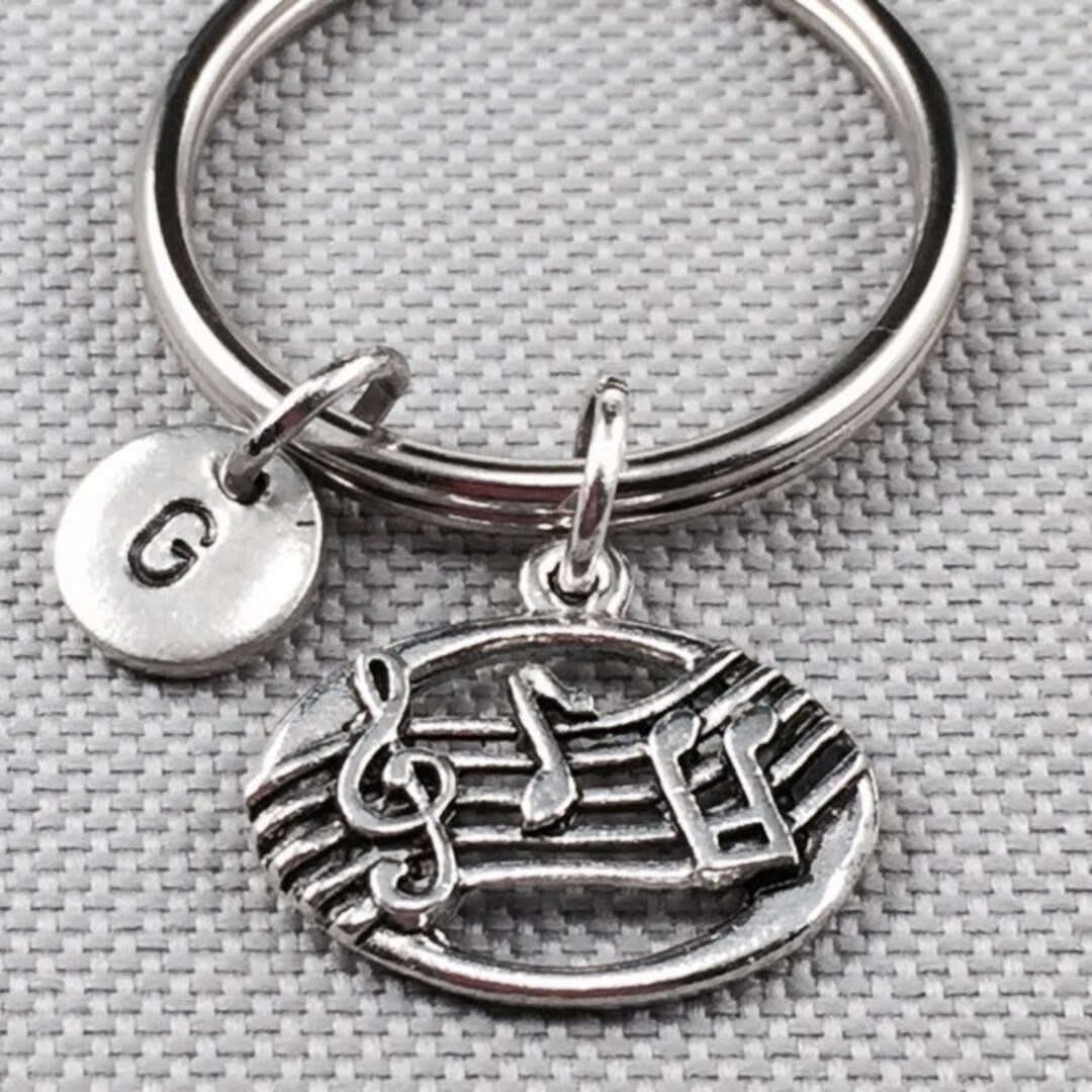 Music Note Keychain, Music Keychain, Musical Note, Music Note Charm ...