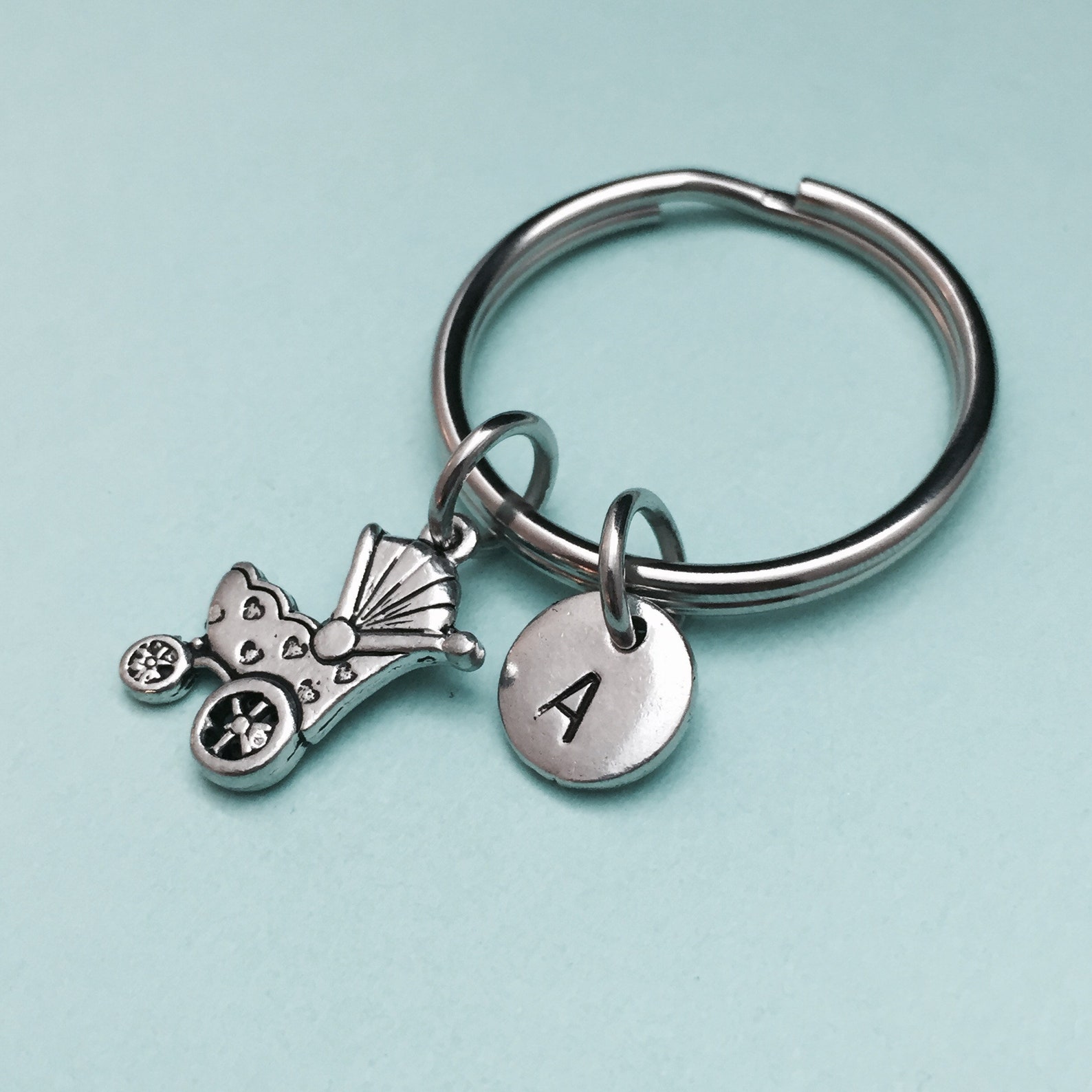 Baby Carriage Keychain Baby Carriage Charm Stroller - Etsy