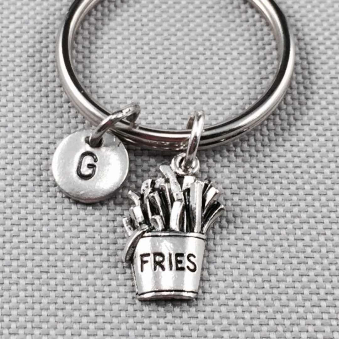 Fries Keychain, French Fry Keychain, Food Keychain, French Fry Charm ...