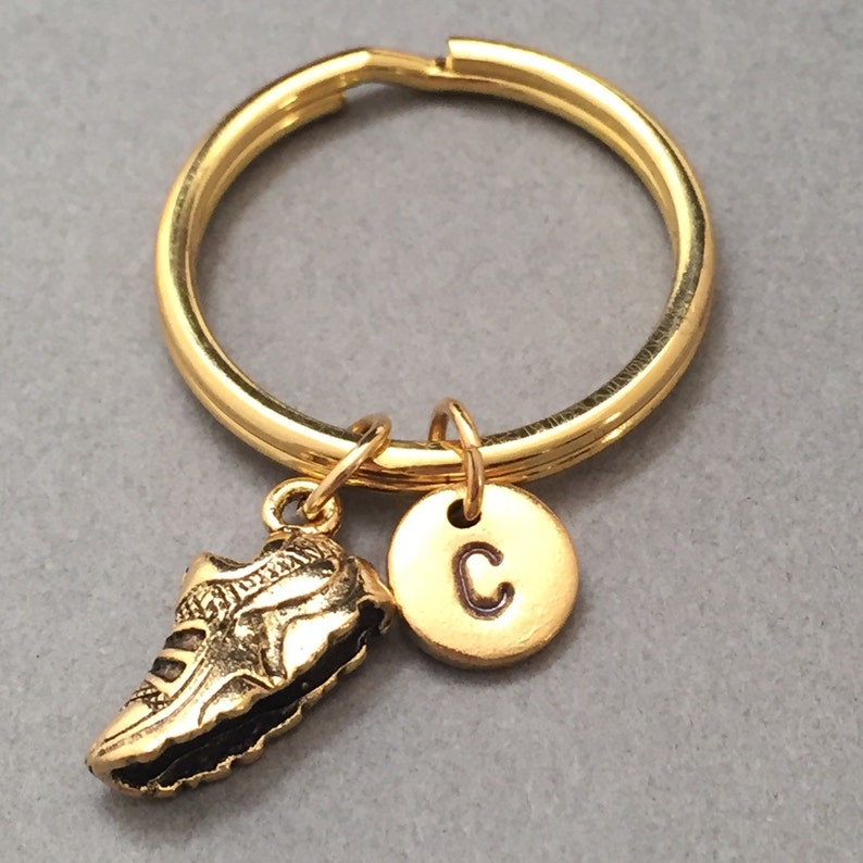 Running Shoe Keychain, Running Shoe Charm, Shoe Keychain, Personalized ...