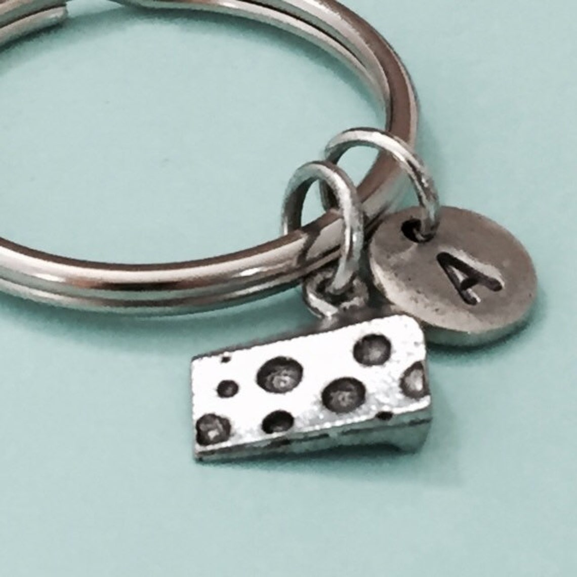 Cheese Keychain Cheese Charm Food Keychain Personalized - Etsy