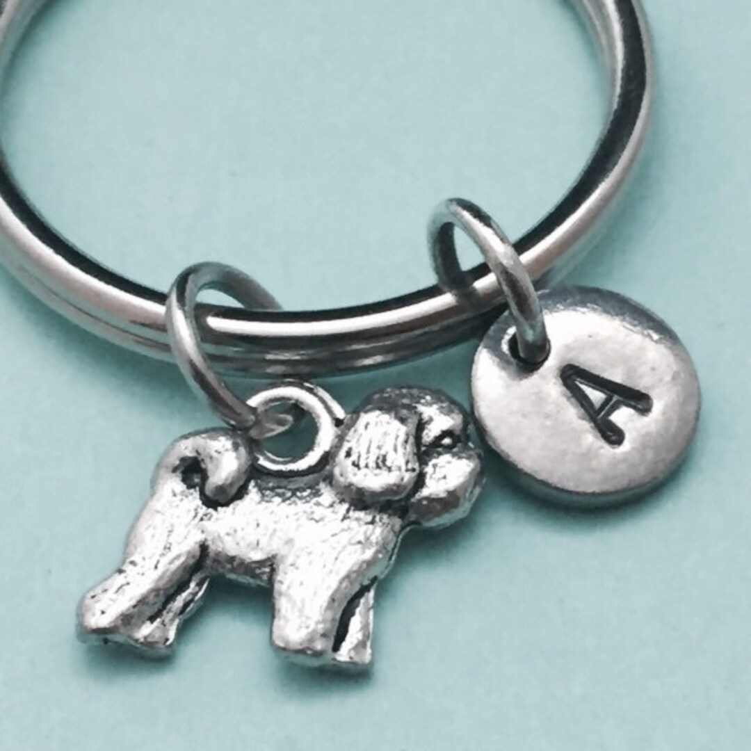 Bichon Frise Keychain, Bichon Frise Charm, Animal Keychain ...