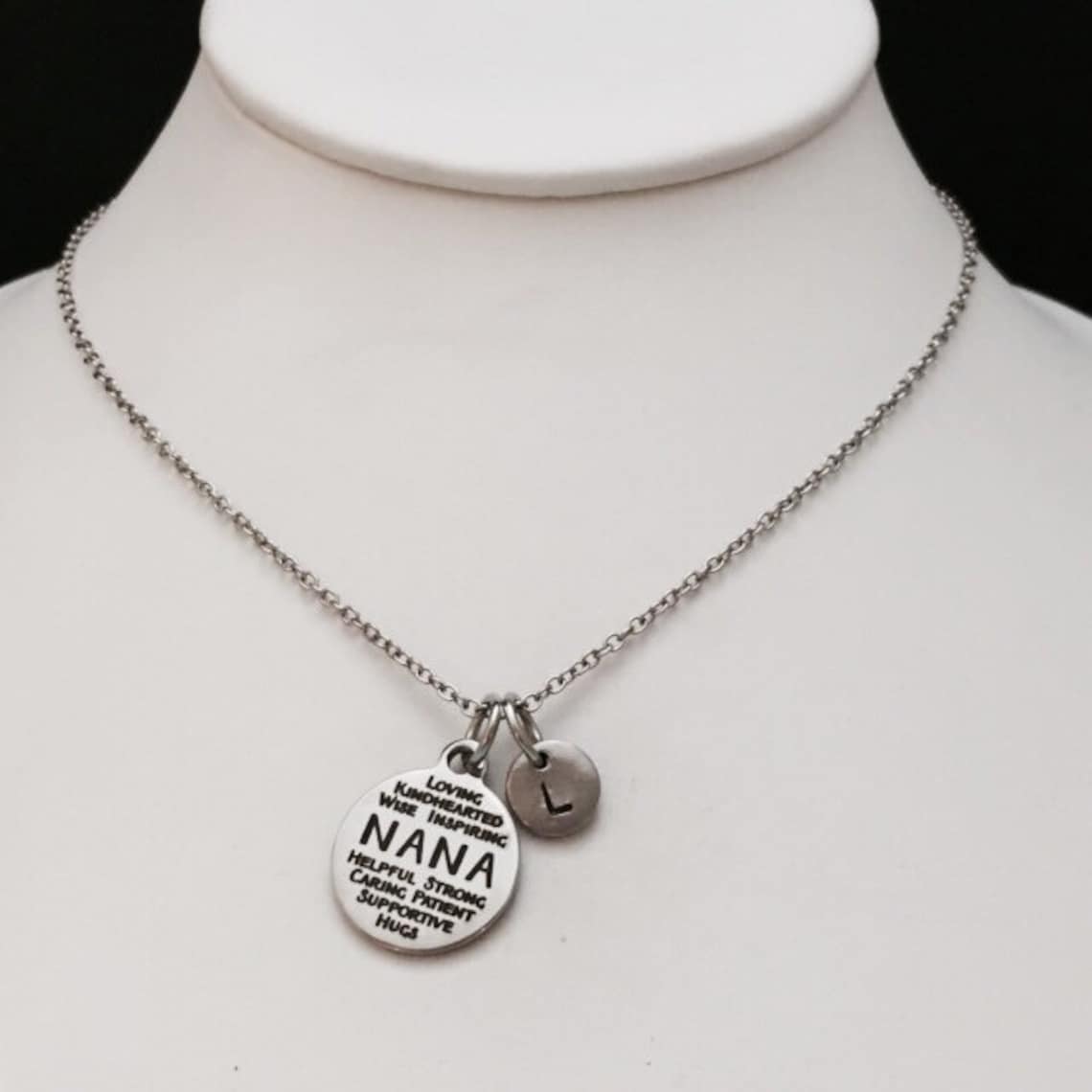 Nana Necklace, Nana Charm, Family Necklace, Personalized Necklace ...