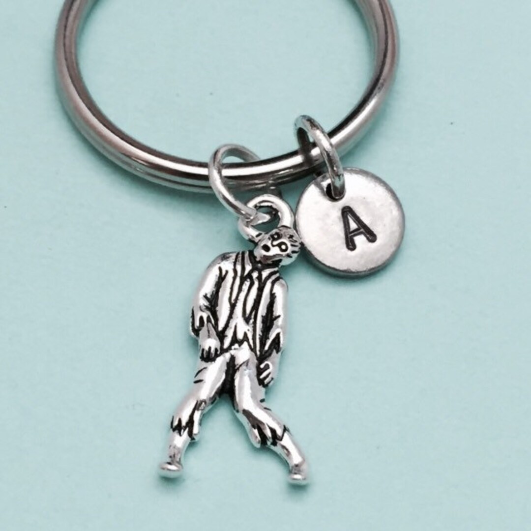 Zombie Keychain, Zombie Charm, Halloween Keychain, Personalized ...