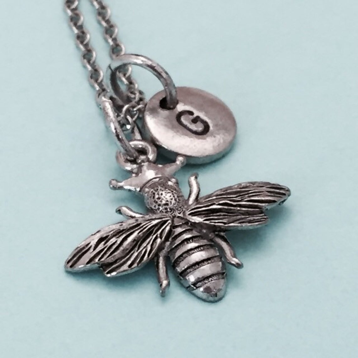 Queen Bee Necklace Queen Bee Charm Bee Necklace Bee Charm | Etsy