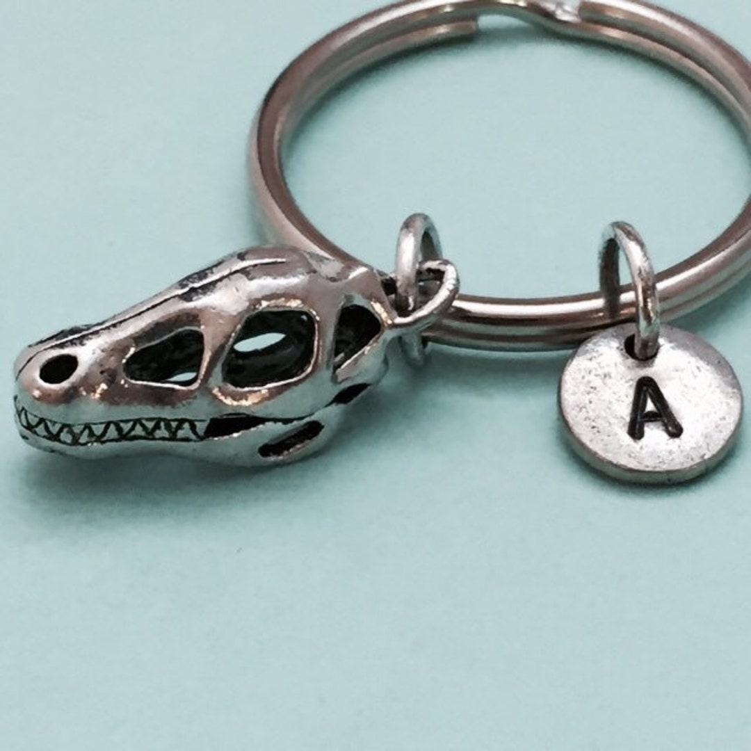 Dinosaur Skull Keychain, Dinosaur Skull Charm, Skull Keychain ...