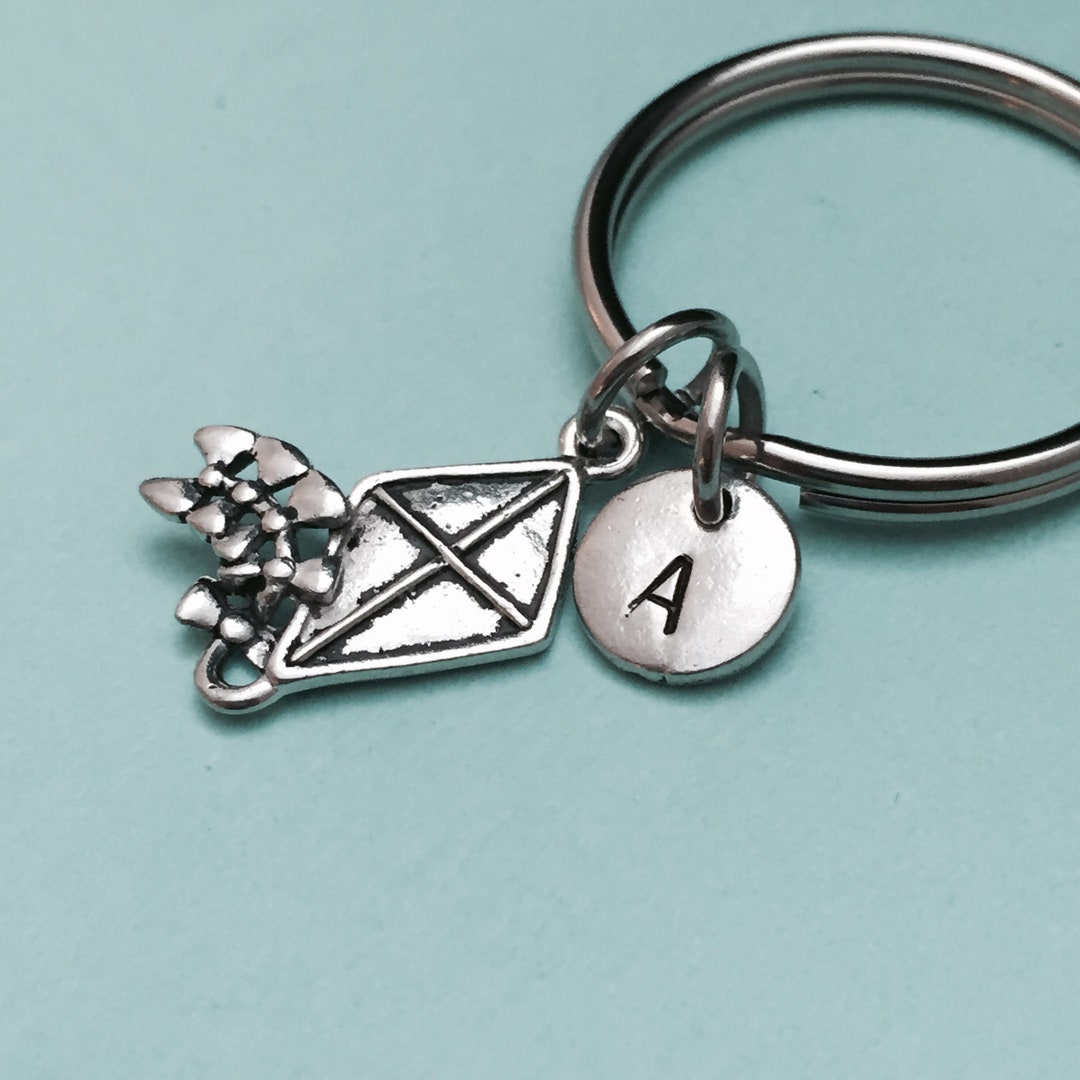 Kite Keychain, Kite Charm, Childhood Keychain, Personalized Keychain ...