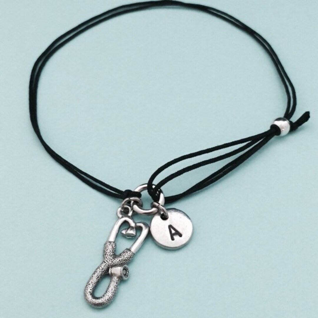 Stethoscope Cord Bracelet, Stethoscope Charm Bracelet, Adjustable ...