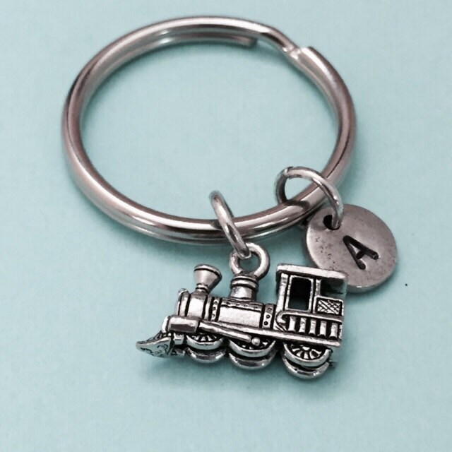 Train Keychain Train Charm Railway Keychain Personalized | Etsy