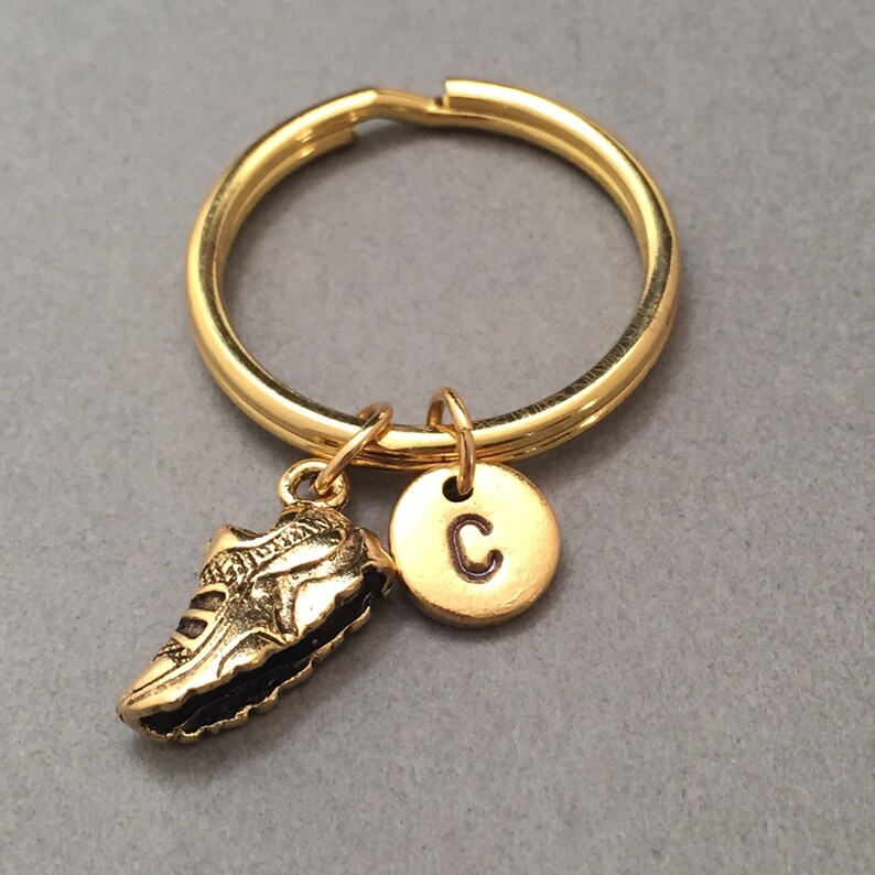 Running Shoe Keychain Running Shoe Charm Shoe Keychain - Etsy
