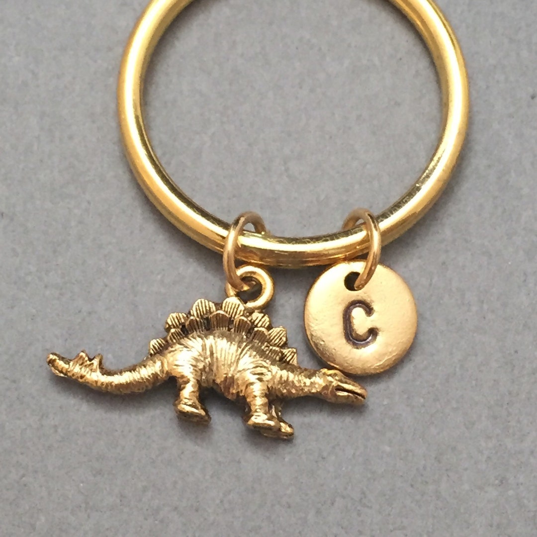 Stegosaurus Keychain, Stegosaurus Charm, Dinosaur Keychain ...