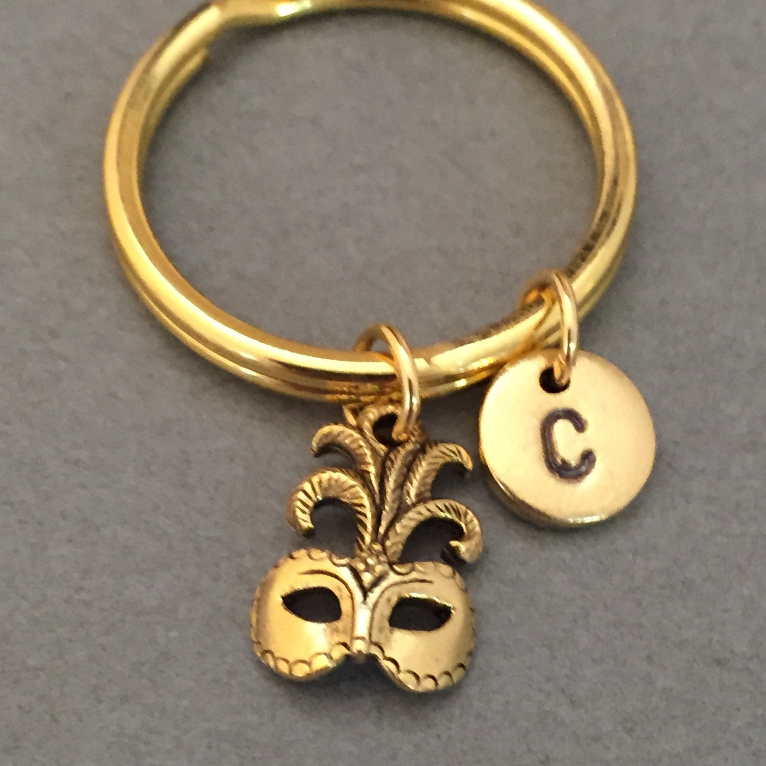 Masquerade Mask Keychain, Masquerade Mask Charm, Mask Keychain ...