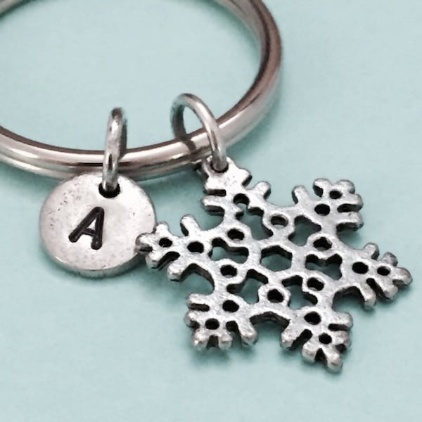 Snowflake Keychain - Etsy