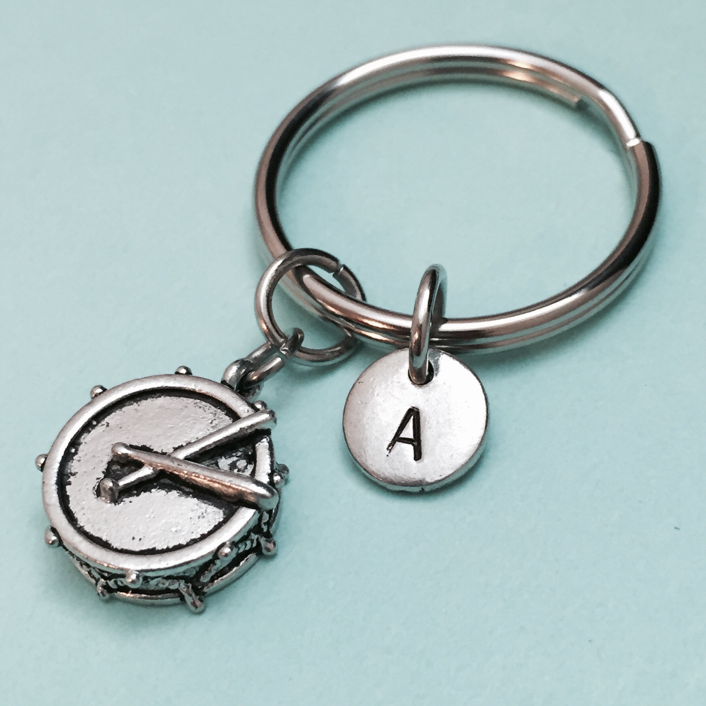 Drum Keychain Drum Charm Musical Instrument Keychain | Etsy