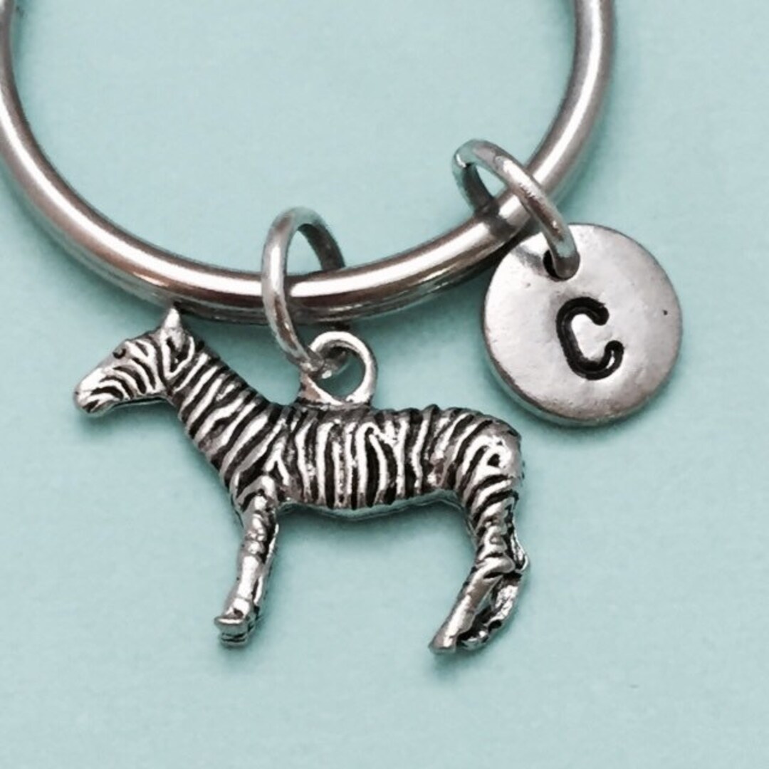Zebra Keychain, Zebra Charm, Animal Keychain, Animal Charm ...