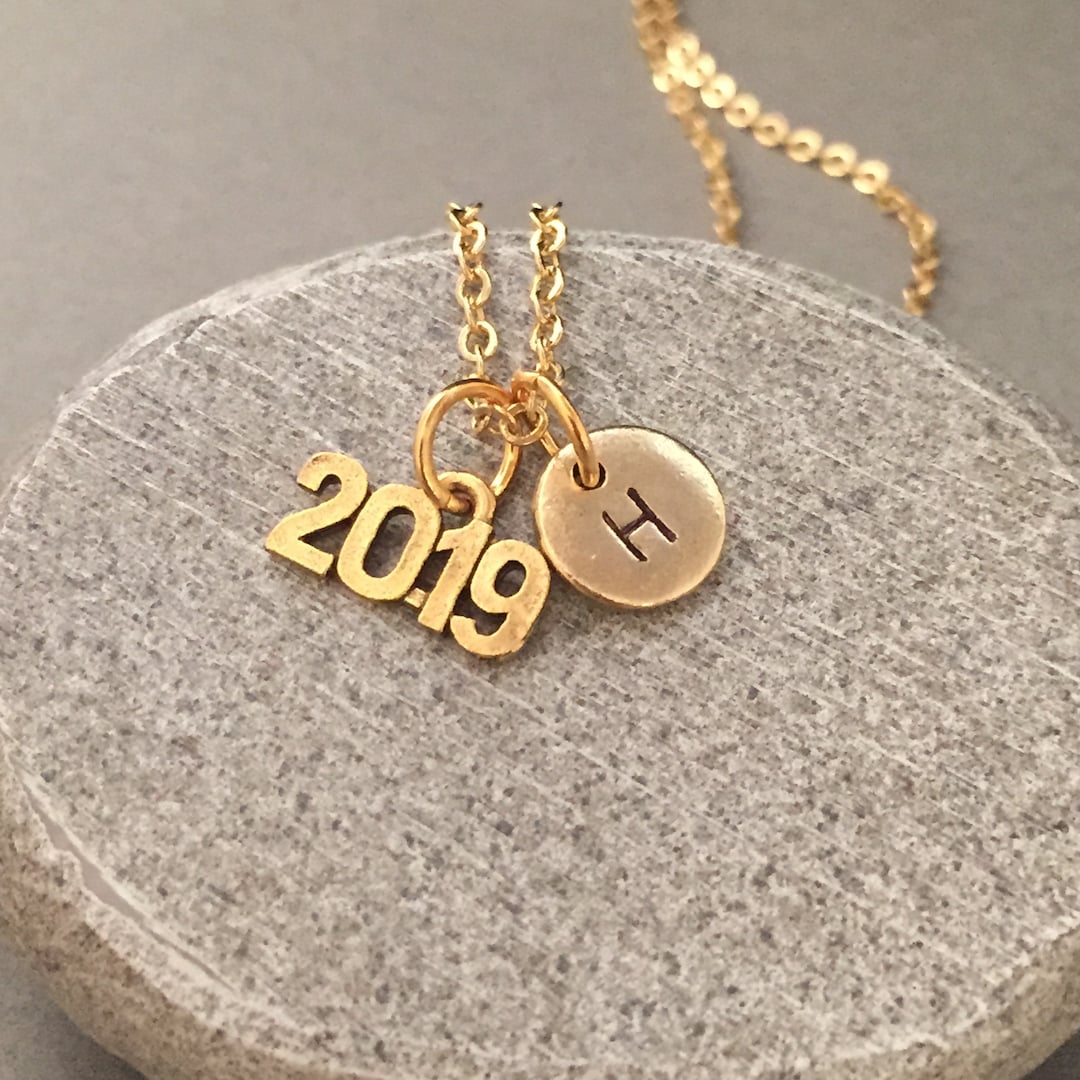 2019 Necklace, 2019 Charm, Year Necklace, Personalized Necklace ...