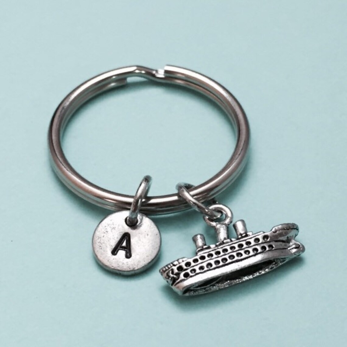 Cruise ship keychain cruise ship charm nautical keychain | Etsy
