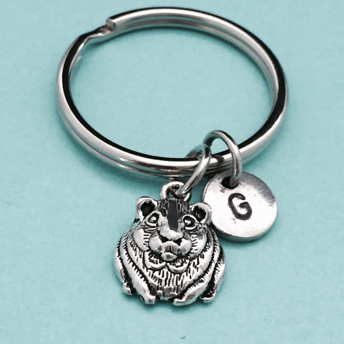 Hamster Keychain Hamster Charm Animal Keychain Personalized - Etsy UK