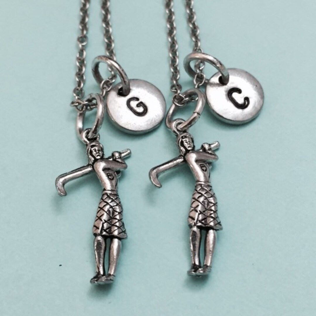 Best Friend Necklace, Woman Golfer Necklace, Sports Necklace, Bff ...