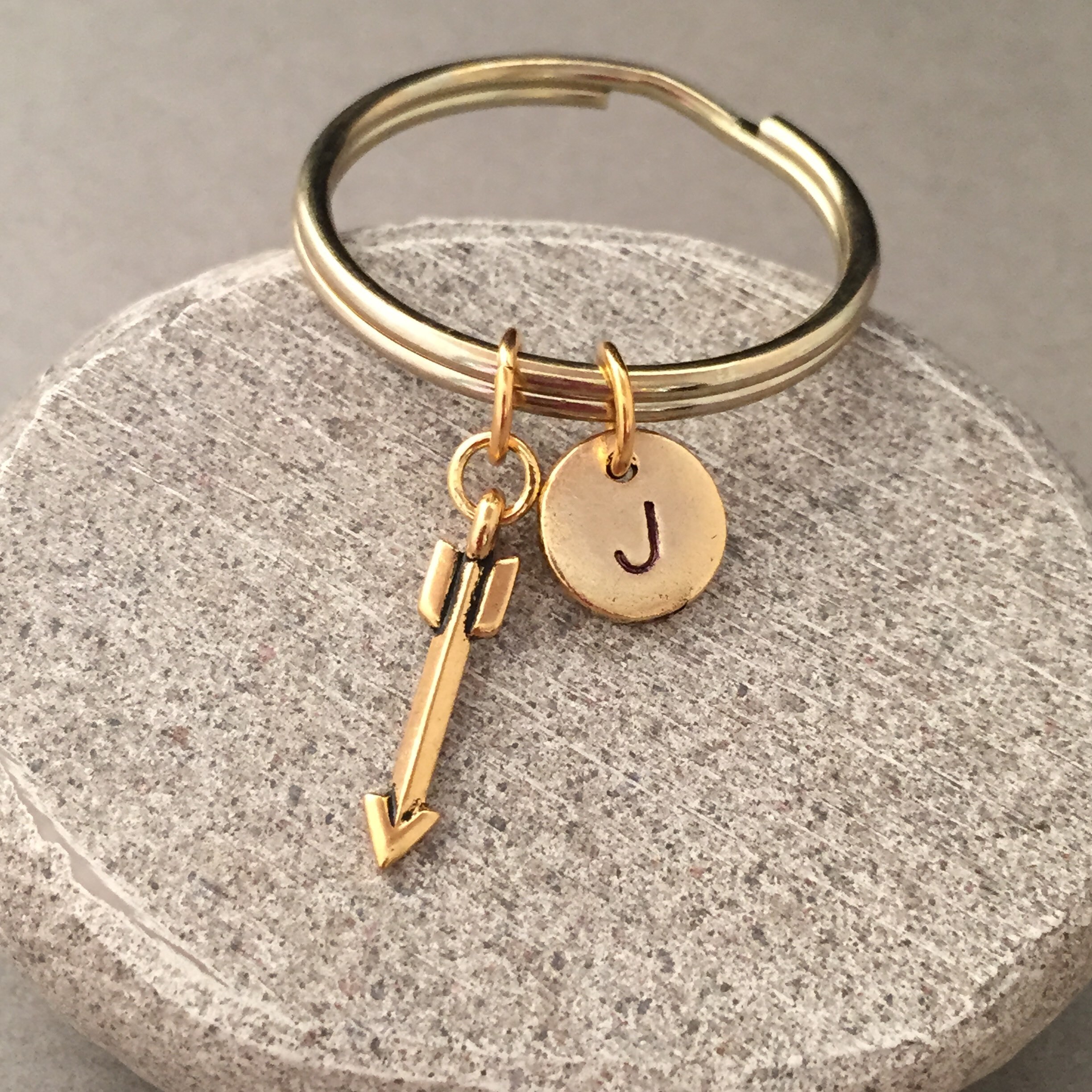 Arrow keychain arrow charm weapon keychain personalized | Etsy