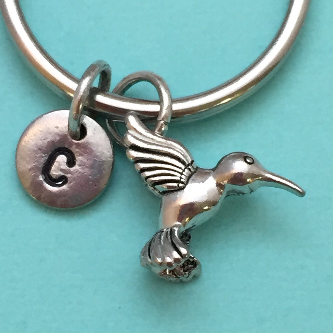 Hummingbird Keychain Hummingbird Charm Bird Keychain Bird - Etsy