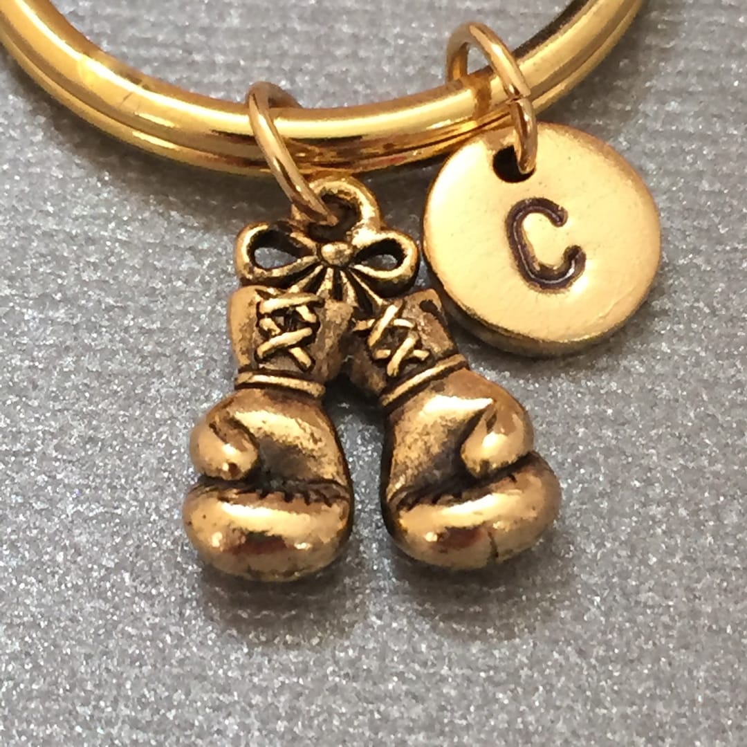 Boxing Gloves Keychain, Boxing Gloves Charm, Sports Keychain ...