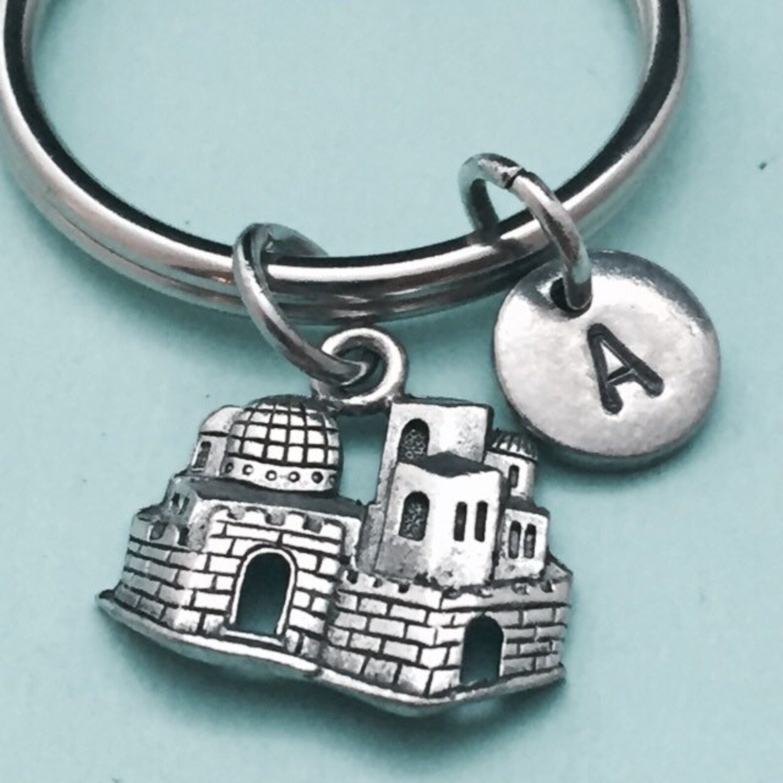 Jerusalem Keychain Jerusalem Charm Place Keychain - Etsy