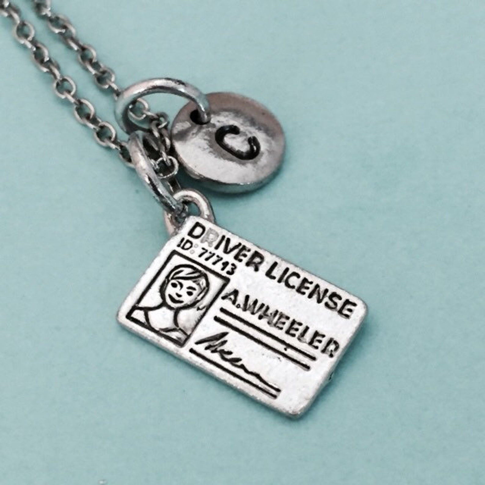 Driver License Necklace, Driver License Charm, Teenager Necklace ...
