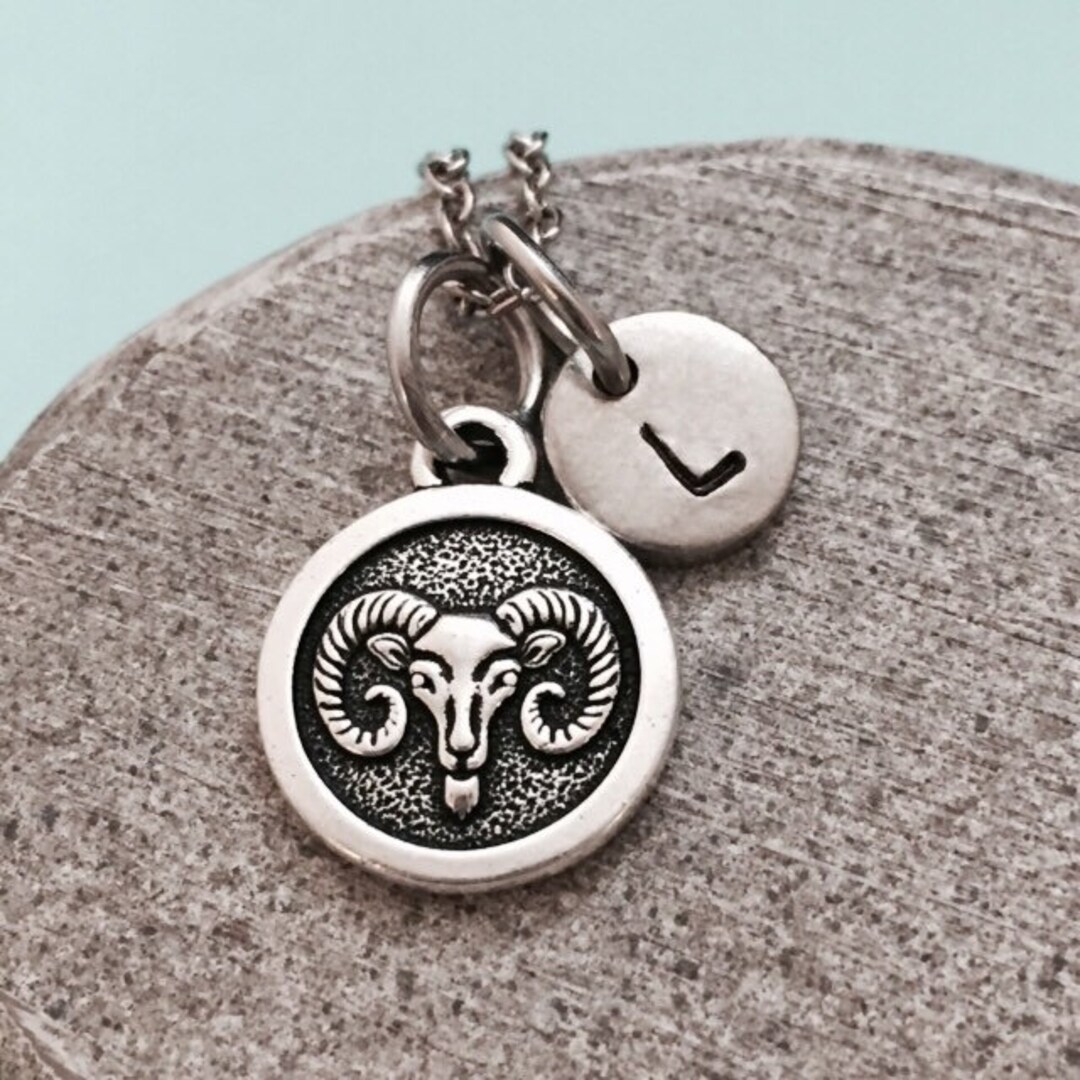 Aries Necklace, Aries Charm, Horoscope Necklace, Personalized Necklace ...