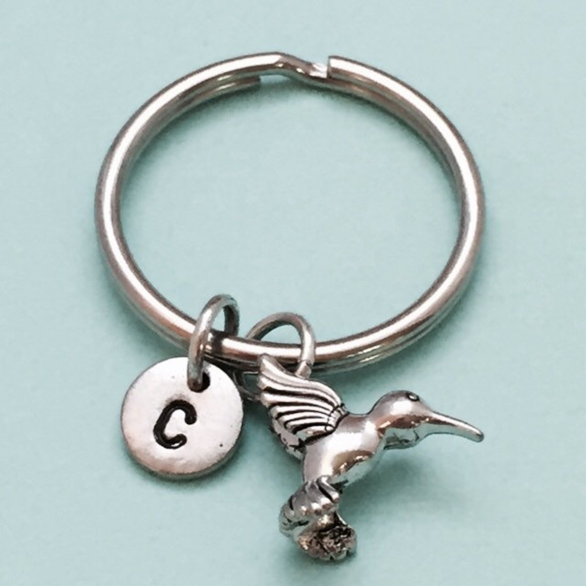Hummingbird Keychain Hummingbird Charm Bird Keychain Bird - Etsy