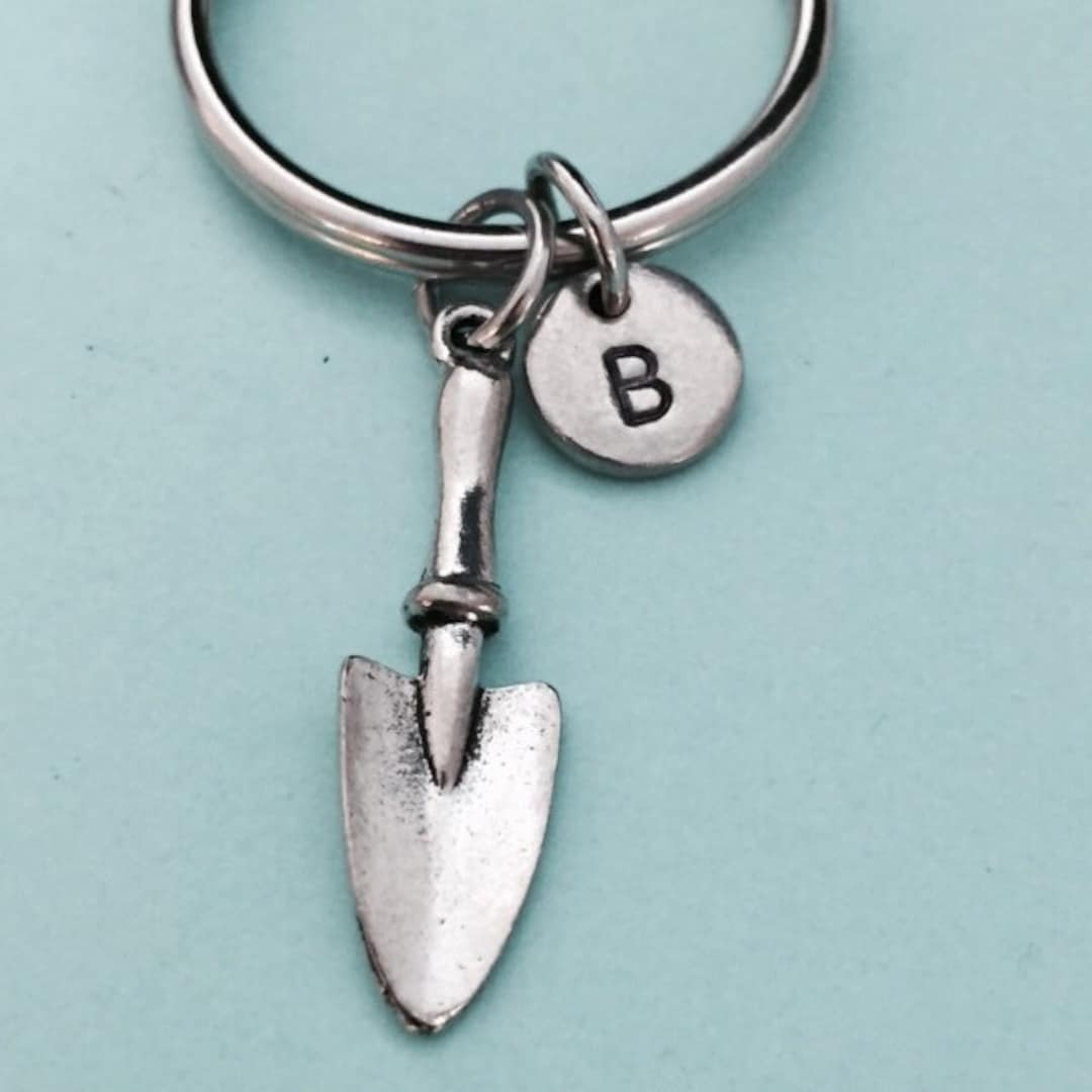 Garden Shovel Keychain, Garden Shovel Charm, Gardening Keychain ...
