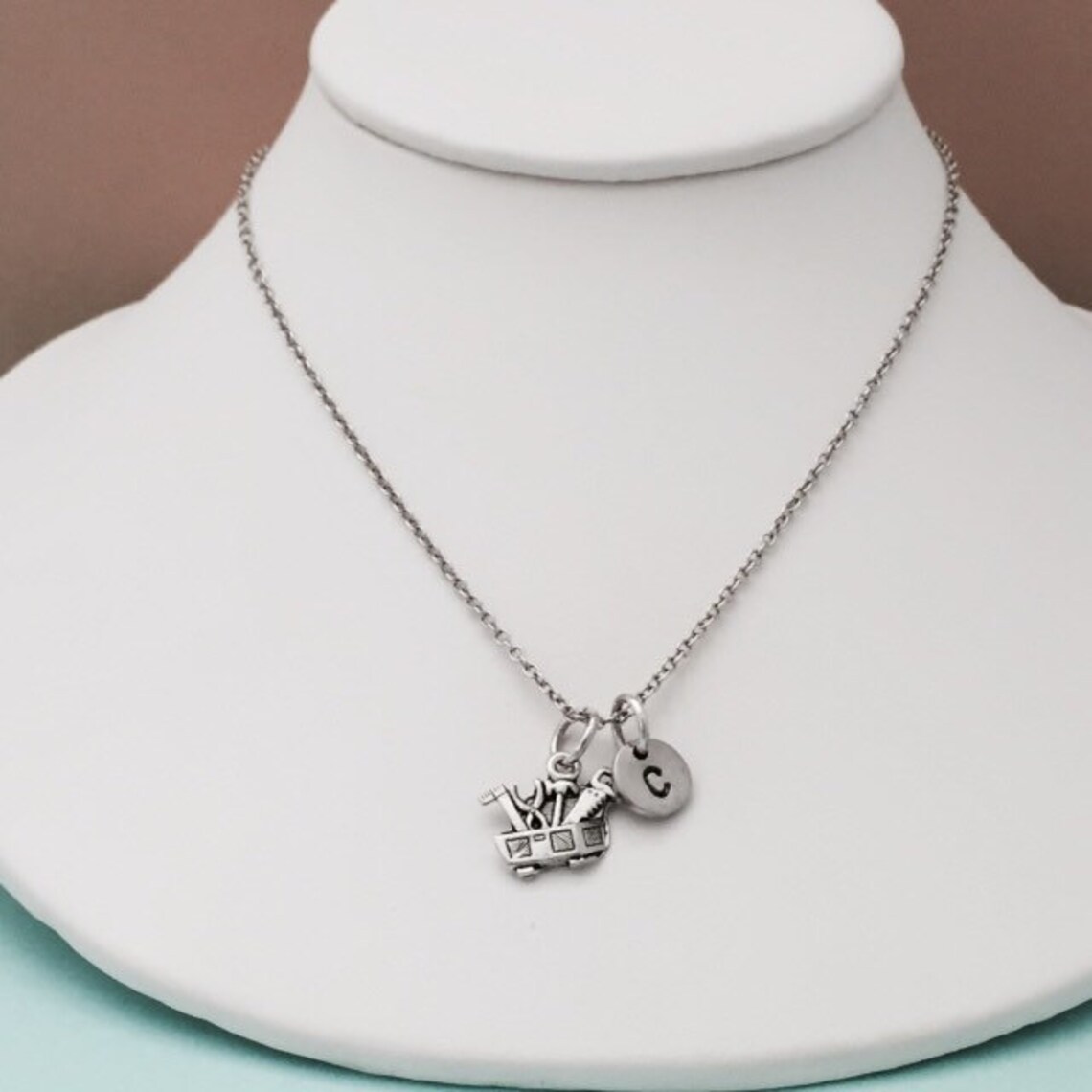 Tool Box Necklace, Tool Box Charm, Tool Necklace, Personalized Necklace ...